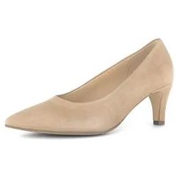 Pumps Gabor "Eleganter Pump", Damen, Gr. 41, beige, Schuhe Pumps