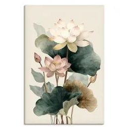 Wandbild Artland "Lotus", farbe bild(er): gr&uuml;n, B:20cm H:30cm, Bilder, als Alubild, Leinwandbild, Poster, Wandaufkleber in verschied. Gr&ouml;&szlig;en