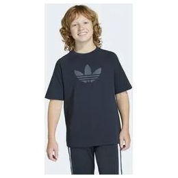 T-Shirt Adidas ORIGINALS "GFX TR LO TEE", M&auml;dchen, Gr. 164, schwarz, schwarz, Obermaterial: 100% Baumwolle, Rundhals, Shirts T-Shirt, f&uuml;r Kinder, Kurzarmdesign, sportlicher Stil, Rundhalsausschnitt