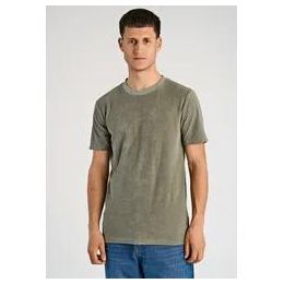 T-Shirt LINDBERGH "T-Shirt Relaxed Fit", Herren, Gr. M, lt army, Obermaterial: 80% Baumwolle, 20% Polyester, unifarben, l&auml;ssig geschnitten, Rundhals, Shirts T-Shirt