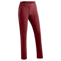 Outdoorhose Maier Sports "Lulaka Loop", Damen, Gr. 38, Normalgr&ouml;&szlig;en, weinrot, 100% Polyester, Hosen Outdoorhose, Damen Wanderhose, atmungsaktive Funktionshose, Regular Fit