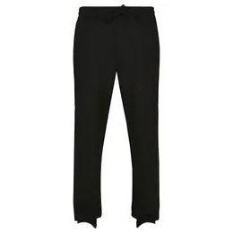 Stoffhose Urban Classics "Urban Classics Herren Tapered Jogger Pants", Herren, Gr. M, US-Gr&ouml;&szlig;en, schwarz, 75% Polyester, 19% Viskose, 6% Elasthan, unifarben, normal, Hosen Stoffhose
