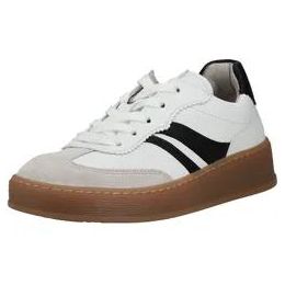 Sneaker Gabor COMFORT "Gabor Comfort Sneaker Leder", Damen, Gr. 38, wei&szlig;, Leder, Schuhe Sneaker