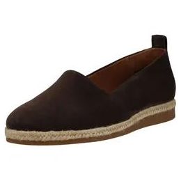 Espadrille Paul Green "Paul Green Halbschuhe Veloursleder", Damen, Gr. 37, braun, Veloursleder, Schuhe Espadrille