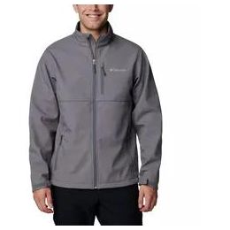 Softshelljacke Columbia "Ascender Softshell Jacket", Herren, Gr. M (48), city grau, Softshell, Obermaterial: 100% Polyester, normal, hoch geschlossener Ausschnitt, mit Klettverschluss, Jacken Softshelljacke