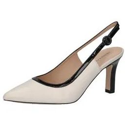 High-Heel-Pumps Peter Kaiser "Peter Kaiser Pumps Leder", Damen, Gr. 37,5, beige, schwarz, Leder, Schuhe