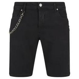 Shorts 2Y Premium "2Y Premium Herren 2Y Jeans Shorts", Herren, Gr. 36, Normalgr&ouml;&szlig;en, schwarz, 97% Baumwolle, 3% Elasthan, unifarben, normal, Hosen Shorts