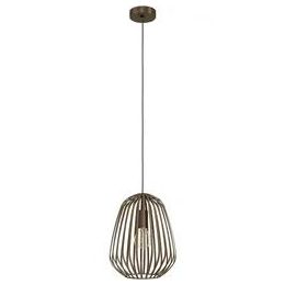 Eglo H&auml;ngeleuchte "ESPINAL Pendellampe - Stahl - E27 - 1X40W - IP20", bronze, 1, &Oslash; 28cm H: 110cm, 1 Stk., Leuchten, H&auml;ngelampe, Deckenlampe, Wohnzimmer, Esszimmer, H110 x &Oslash;28 cm, H&auml;ngeleuchte