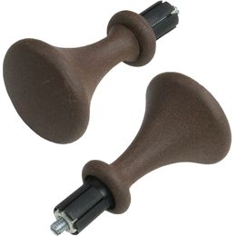 Gardinenstangen-Endst&uuml;ck Liedeco "Endst&uuml;ck, Endknopf Kegel "Esperanca" f&uuml;r 16 mm Stangen" Gr. 1, braun (rostbraun), H:4,4cm L:5,5cm, Gardinenstangenendst&uuml;cke, Gardinenstangen-Endst&uuml;ck, Endst&uuml;ck, Endknopf
