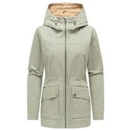Anorak Ragwear "Lenoa Vintage", Damen, Gr. XXL (44), dusty olive, Obermaterial: 100% Baumwolle. Innenfutter: 100% Polyester, relaxed fit Po-bedeckend, hoch geschlossener Ausschnitt, &Auml;rmel mit &Auml;rmelschlitz 1-Knopf-Manschette mit Druckknopf, Jacken, &Uuml;bergangsparka mit Kapuze und Taillenzugband