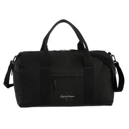 Weekender Calvin Klein "BOLD DUFFLE", Gr. B/H/T: 52cm x 30cm x 30cm, scchwarz, Nylon, Taschen Weekender, Unisex Reisetasche, Urlaubstasche mit Umh&auml;ngegurt und Logoschriftzug