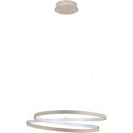 Eglo H&auml;ngeleuchte "RUOTALE Pendellampe - Alu, Stahl - LED - 36W - IP20", sandfarben, 1, &Oslash; 55cm H: 150cm, 1 Stk., Leuchten, H&auml;ngelampe, Deckenlampe, Wohnzimmer, Esszimmer, H150 x &Oslash;55 cm, H&auml;ngeleuchte