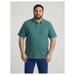 Poloshirt Lerros "Poloshirt mit Waffelstruktur, grosse Gr&ouml;&szlig;en", Herren, Gr. 4XL, soft teal, 100% Baumwolle, ohne Ausschnitt, Shirts