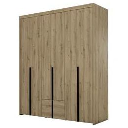 Kleiderschrank GAMI "TREVOR", eiche artisan nachbildung, B:181cm H:215cm T:60cm, Holzwerkstoff, Schr&auml;nke, Kleiderschrank, Praktischer Stauraum mit gro&szlig;er Kapazit&auml;t