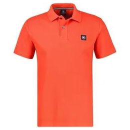 Poloshirt Lerros "Poloshirt mit Waffelstruktur, grosse Gr&ouml;&szlig;en", Herren, Gr. 4XL, vivid rot, 100% Baumwolle, ohne Ausschnitt, Shirts