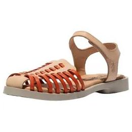 Riemchensandale Fly London "Fly London Sandalen Leder", Damen, Gr. 38, scarlet, Leder, Schuhe Riemchensandale