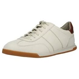 Sneaker PIUS Gabor "Pius Gabor Sneaker Nappaleder", Herren, Gr. 43, wei&szlig;, braun, Nappaleder, Schuhe Sneaker