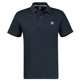 Poloshirt Lerros "Poloshirt mit Waffelstruktur, grosse Gr&ouml;&szlig;en", Herren, Gr. 4XL, classic navy, 100% Baumwolle, ohne Ausschnitt, Shirts