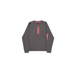 Sweater Alpha Industries "Alpha PP Sweatshirt", Herren, Gr. M, grau (vintage grau), Obermaterial: 80% Baumwolle, 20% Polyester, regular fit, Sweatshirts Sweater