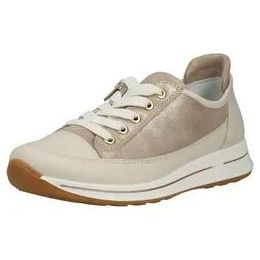 Sneaker Ara "Ara Sneaker Glattleder", Damen, Gr. 38, beige, Glattleder, Schuhe Sneaker