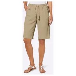 Bermudas Classic Basics, Damen, Gr. 54, Normalgr&ouml;&szlig;en, beige, 97% Polyester, 3% Elasthan, unifarben, Hosen Bermudas