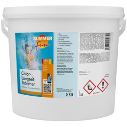 Chlortabletten summer fun "Chlor-Langzeit-Tabletten", wei&szlig;, 5 kg, Wasserpflegemittel, 5 kg
