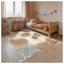 Kinderteppich Hanse Home "Marigold", creme multifarben, B:160cm H:10mm L:235cm, Polypropylen, Teppiche, Kinderteppich, Pflegeleicht, Weich, Kinderzimmer, Spielteppich, Spielunterlage