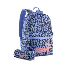 Rucksack Puma "PHASE AOP BACKPACK SET", intense lavender, animal aop, Rucks&auml;cke, Damen, Netz, , gemustert, Rucksack, f&uuml;r Erwachsene, f&uuml;r vielseitige Eins&auml;tze, sportlicher Stil