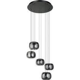 Eglo H&auml;ngeleuchte "HORTUNAS Pendellampe - Stahl - LED - 5X5,8W - IP20", schwarz, 5, &Oslash; 50cm H: 150cm, 1 Stk., Leuchten, H&auml;ngelampe, Deckenlampe, Wohnzimmer, Esszimmer, H150 x &Oslash;50 cm, H&auml;ngeleuchte