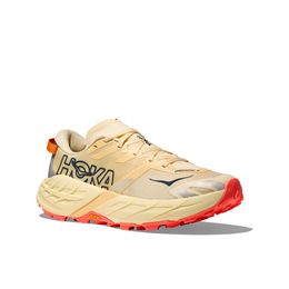Trailrunningschuh Hoka One One "SPEEDGOAT 7", Damen, Gr. 39, beige (vintage gelb, neon flame), Synthetik, Textil, Schuhe