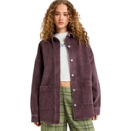 Roxy Damen Hemdjacke "Kick Back Washed Cord"huckleberry, Gr. S, Obermaterial: 100% Walkfrottier;, Jacken