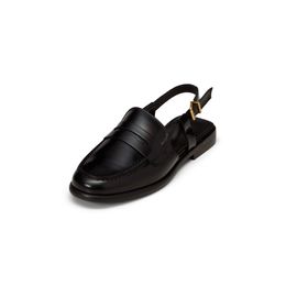 Marc O'Polo MARC O'POLO Damen Loafer "aus gl&auml;nzendem Rindleder", Gr. 41schwarz, Obermaterial: 100% Leder (Rind), unifarben, Schuhe