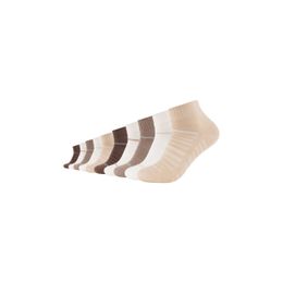 Sportsocken Camano "Kurzsocken Mesh Ventilation 10er Pack", Herren, Gr. 35-38, cuban sand, 73% Baumwolle, 25% Polyamid, 2% Elasthan, uni, Socken Sportsocken