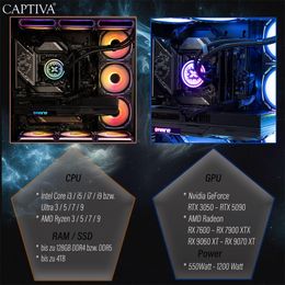 Captiva Gaming-PC "Highend Gaming R99-401", ohne farbbezeichnung, B:37,5cm H:71cm T:73cm, Desktop-PCs