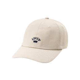 Levi's Baseball Cap LEVI'S "LAZY GIRL LOGO CAP", Damen, wei&szlig; (sanftes wei&szlig;), Baumwolle, unifarben, Caps, mit Markenlogo Stickerei