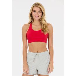 ENDURANCE ATHLECIA Sport-BH ATHLECIA "Gaby", Damen, Gr. L, rot, 75% Polyamid, 25% Elasthan, unifarben, BHs Sport-BH, mit mittelhohem Support und Quick-Dry-Funktion
