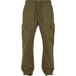 Urban Classics Herren Cargohose "Urban Classics Herren Cotton Cargo Pants"tiniolive, Gr. L, unifarben, 100% Baumwolle, Hosen