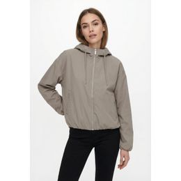 Only Damen Outdoorjacke "ONLCAMILLE SHORT JACKET CC OTW"string, Gr. S, unifarben, Web, Obermaterial: 100% Polyester, Jacken, mit elastischem B&uuml;ndchen