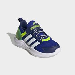 Sneaker adidas Sportswear "LIGHTORAMA RUNNER KIDS", M&auml;dchen, Gr. 33, lucid blau, ftwr wei&szlig;, solar slime, Synthetik, Textil, Schuhe Sneaker, mit Blinkfunktion