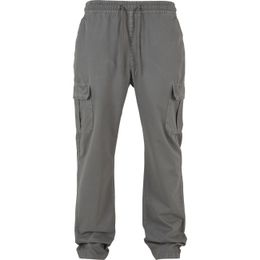Cargohose Urban Classics "Urban Classics Herren Cotton Cargo Pants", Herren, Gr. S, US-Gr&ouml;&szlig;en, grau (asphalt), 100% Baumwolle, unifarben, loose fit, Hosen Cargohose