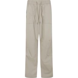 Stoffhose Urban Classics "Urban Classics Loose Fit Pants With Darts", Herren, Gr. 5XL, US-Gr&ouml;&szlig;en, chalkdust, 80% Baumwolle (Bio), 18% Polyester (Recycelt), 2% Elasthan, unifarben, loose fit, Hosen Stoffhose