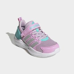 Sneaker adidas Sportswear "LIGHTORAMA RUNNER KIDS", Damen, Gr. 32, ice lavender, silber metallic, flash aqua, Synthetik, Textil, Schuhe Sneaker, mit Blinkfunktion