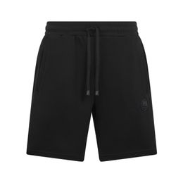 Plein Sport Herren Shorts "Fleece Shorts 3D Tiger"02, schwarz, Gr. XL, Obermaterial: 82% Baumwolle, 18% Polyester, Hosen