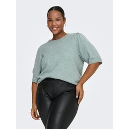 Only CARMAKOMA Damen Strickpullover "CARRICA LIFE 2/4 PULLOVER KNT NOOS"chinois gr&uuml;n detail:melange, Gr. S, meliert, Strick, Obermaterial: 93%