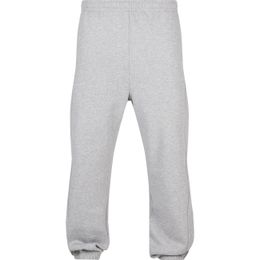 Jogginghose Urban Classics "Urban Classics Herren Sweatpants", Herren, Gr. 4XL, US-Gr&ouml;&szlig;en, grau, 65% Baumwolle, 35% Polyester, unifarben, loose fit, Hosen Jogginghose