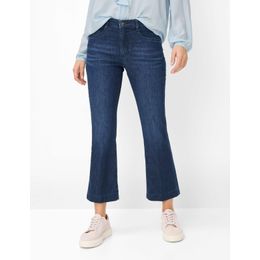 5-Pocket-Jeans Brax "Style MARY S BOOT", Damen, Gr. 42K (21), Kurzgr&ouml;&szlig;en, dunkelblau, Denim/Jeans, 75% Baumwolle, 17% Polyester, 5% Elastomultiester, 3% Elasthan, Jeans 5-Pocket-Jeans