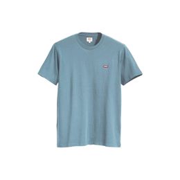 Levi's T-Shirt LEVI'S "T-Shirt Original Housemark Tee 1er Pack", Herren, Gr. M, blau (hellblau), Obermaterial: 100% Baumwolle CO., Shirts T-Shirt