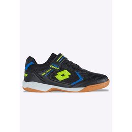 Hallenschuh Lotto, M&auml;dchen, Gr. 35, schwarz, lime, Mesh, Synthetik, Schuhe Hallenschuh, Indoor Sportschuhe - mit nicht abf&auml;rbender Sohle