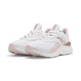 Laufschuh Puma "SOFTRIDE Mayve Laufschuhe Damen", Damen, Gr. 36, feather gray mauve mist rose gold pink metallic, Obermaterial: Textil, Synthetik; Futter: Textil; Innensohle: Textil; Laufsohle: Gummi, Synthetik, Schuhe Laufschuh