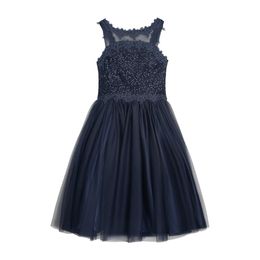 DANAMADE M&auml;dchen Partykleid "DANAMADE Dresses M&auml;dchenkleid"navy, Gr. 170, Oberteil: 60% Polyester, 40% Baumwolle; Rock: 100% Polyester; Futter: